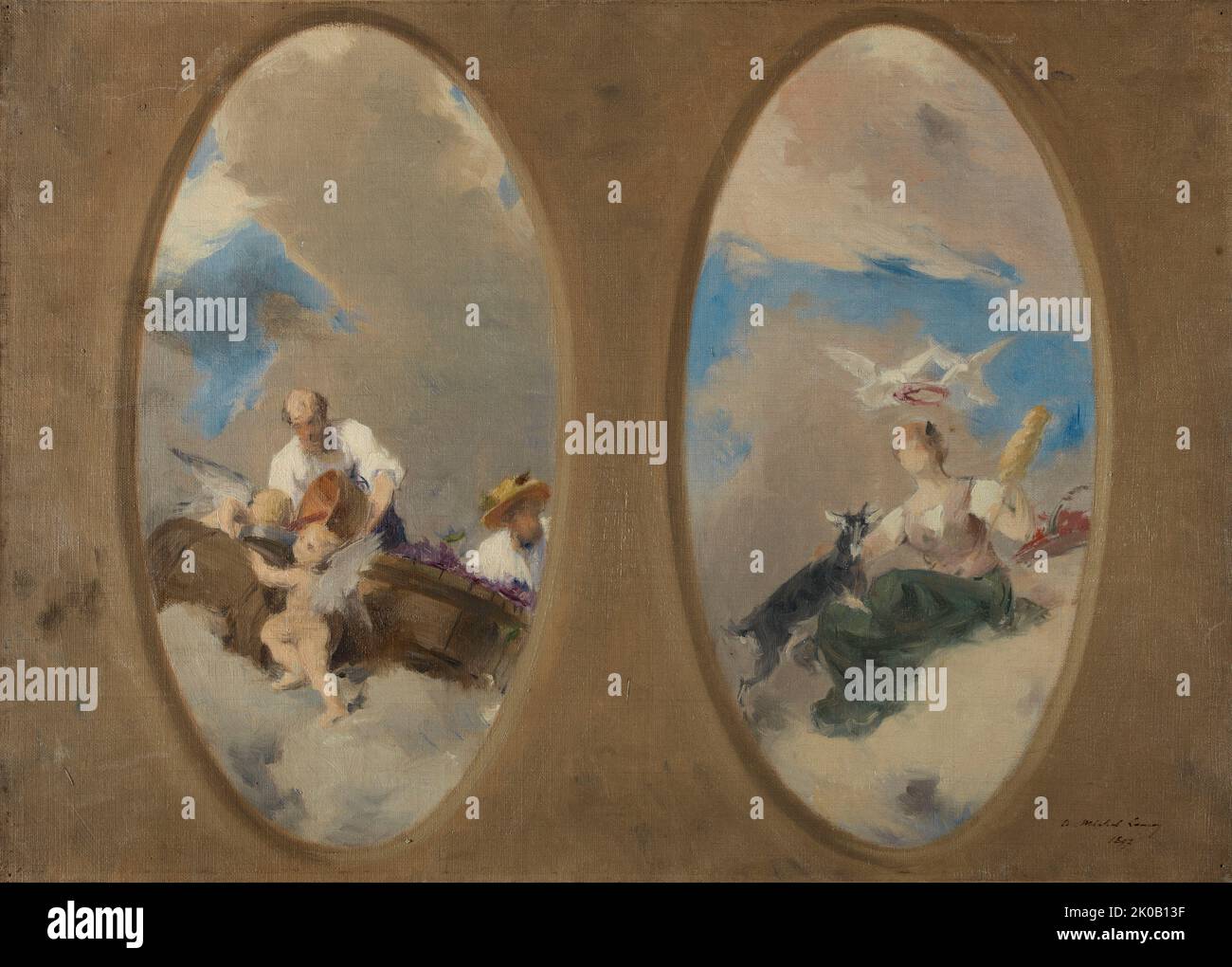 Goat herder painting hi-res stock photography and images - Alamy