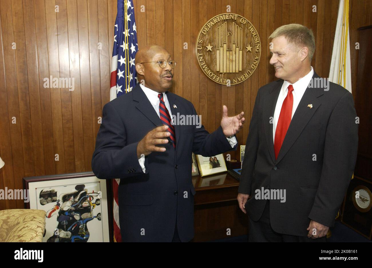 Secretary Alphonso Jackson with David Wallace - Secretary Alphonso ...