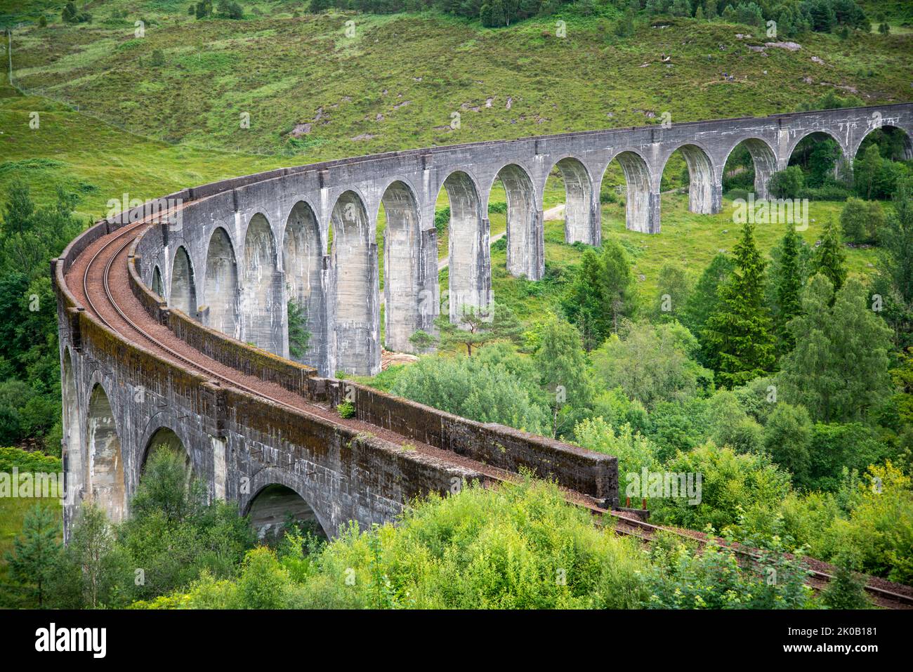 World famous bridge,in the West Scottish Highlands,very popular tourist ...