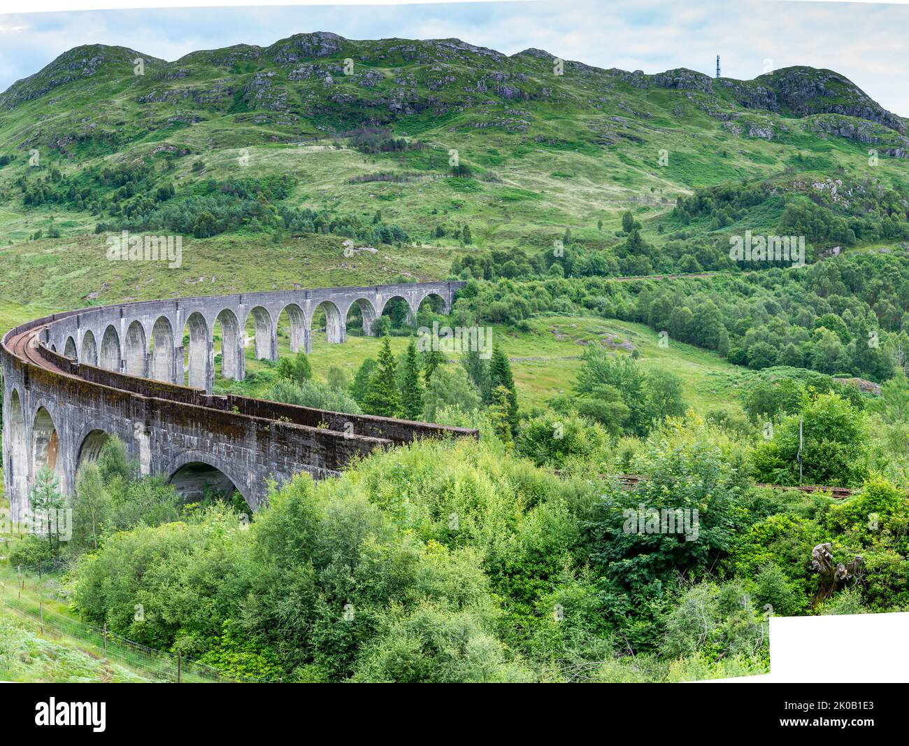 Iconic stone viaduct,carrying the Jacobite steam train across the West ...