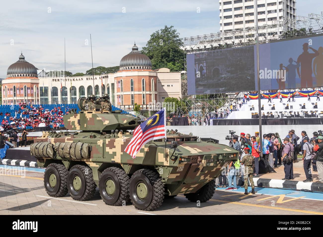 Malaysian Army's AV-8 Gempita armoured personnel carrier or infantry ...