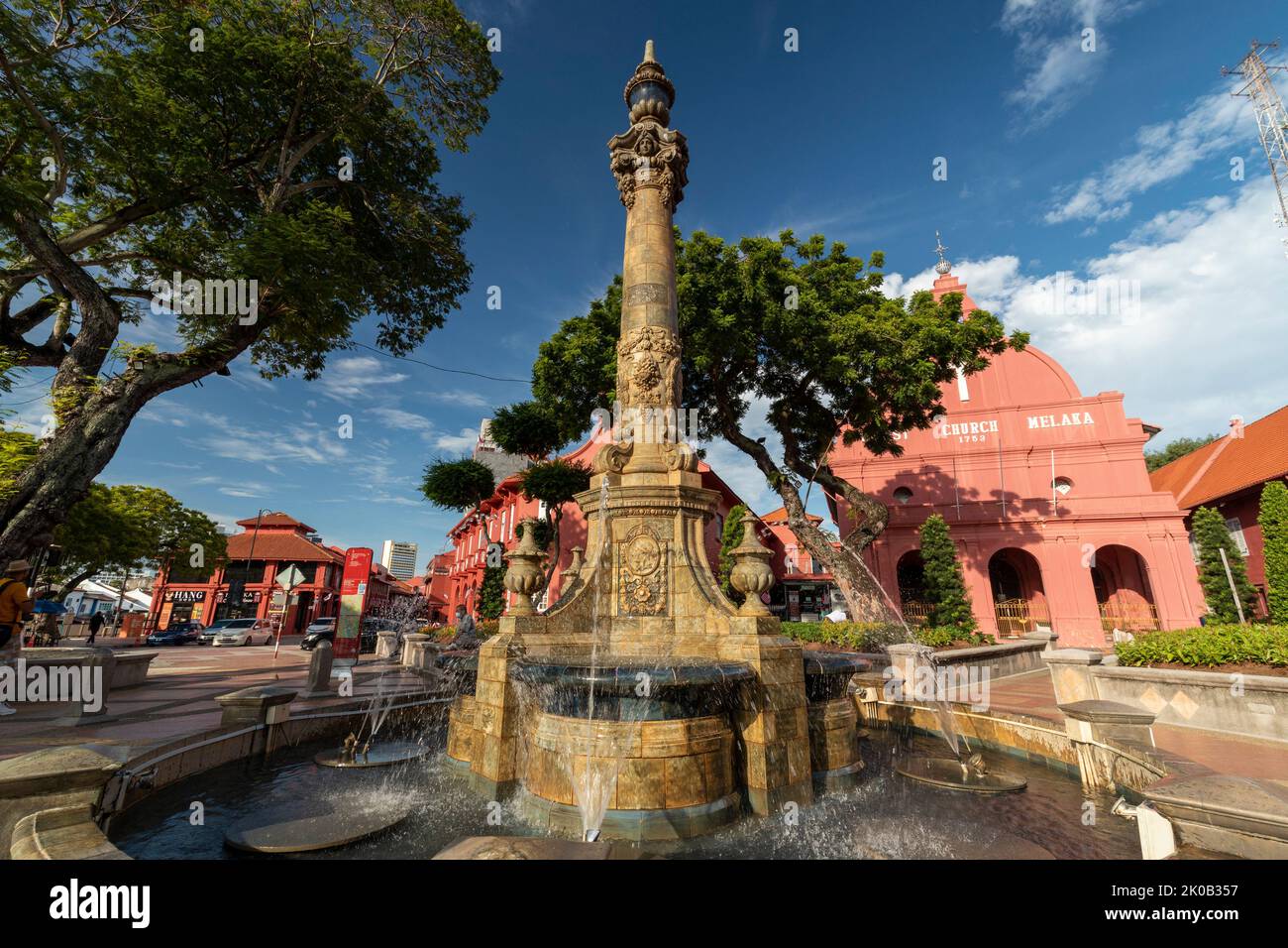 Malacca Dutch Red Square Stock Photo - Alamy