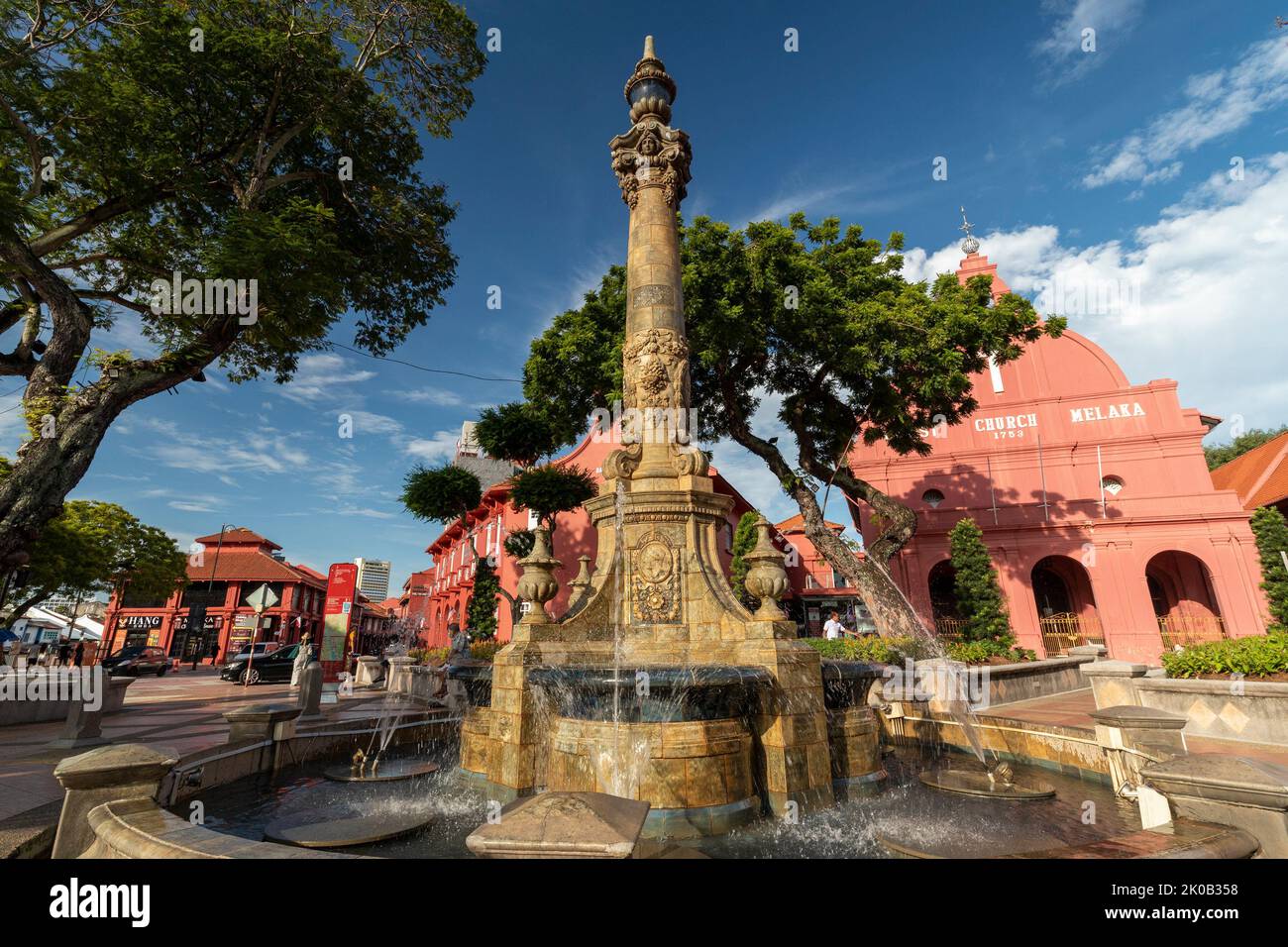 Malacca Dutch Red Square Stock Photo - Alamy