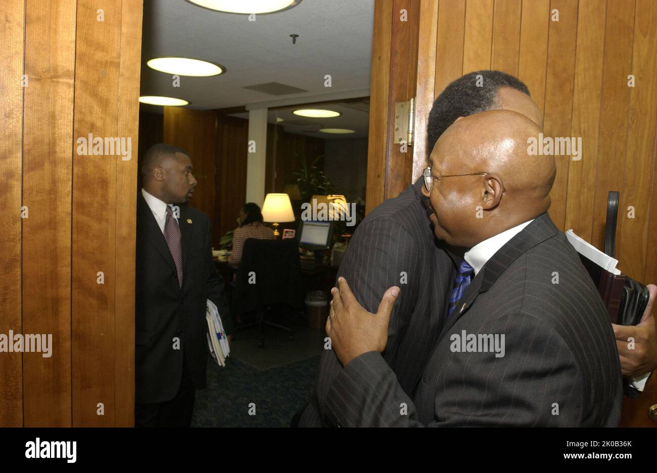Secretary Alphonso Jackson with NAACP President Bruce Gordon ...
