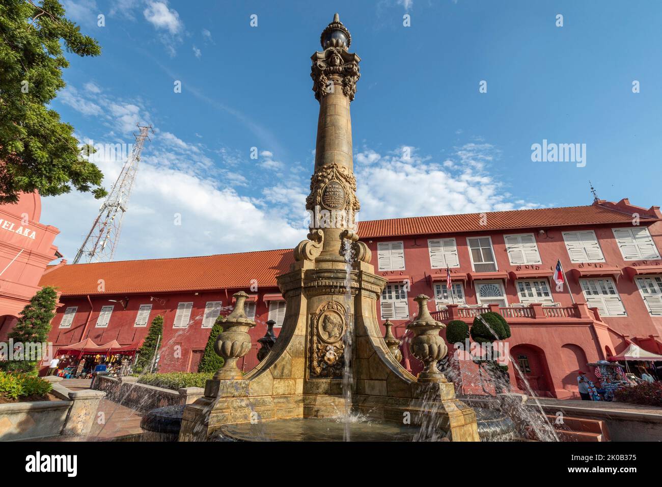 Malacca Dutch Red Square Stock Photo - Alamy