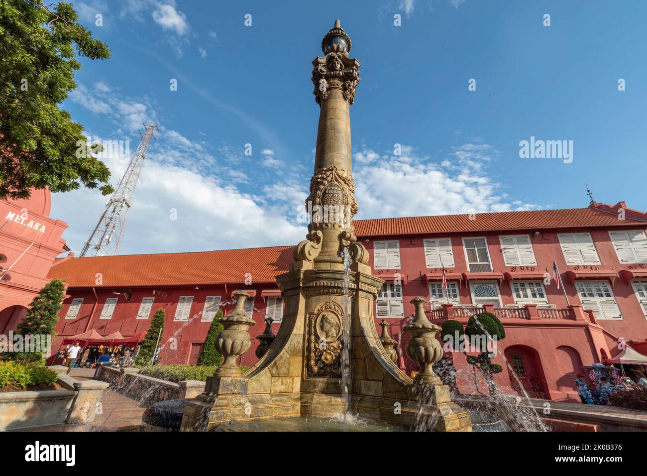 Malacca Dutch Red Square Stock Photo - Alamy