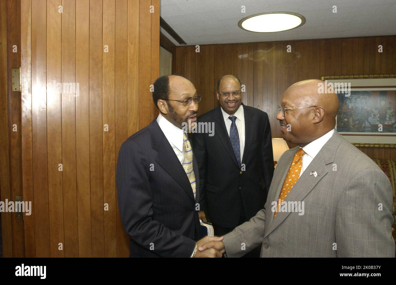Secretary Alphonso Jackson with Gary, Indiana Mayor Rudy Clay and ...
