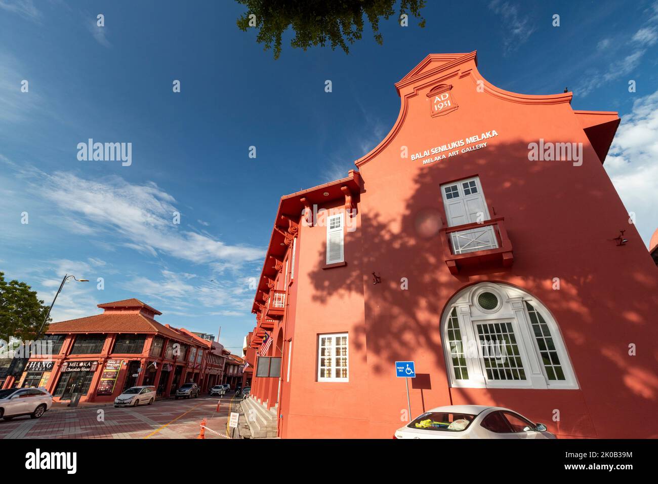 Malacca Dutch Red Square Stock Photo - Alamy