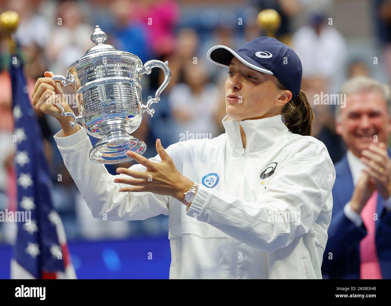 New York, USA, 10th.September 2022. Polish tennis player Iga Swiatek ...