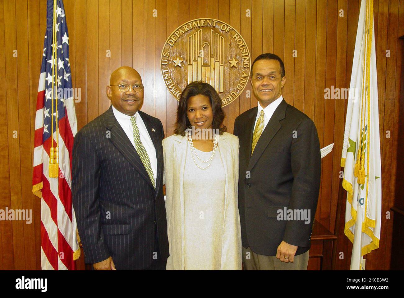 Secretary Alphonso Jackson with Marty and Daniella Landers - Secretary ...