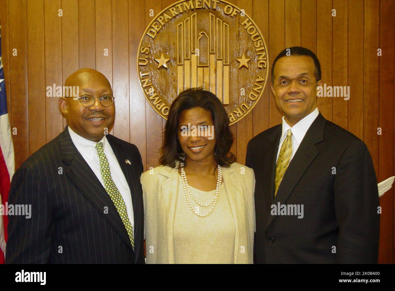 Secretary Alphonso Jackson with Marty and Daniella Landers - Secretary ...
