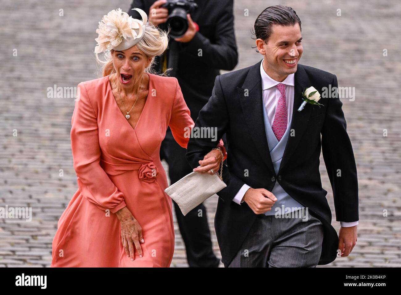 Brussels, Belgium. 10th Sep, 2022. William Isvy and his mother pictured ...