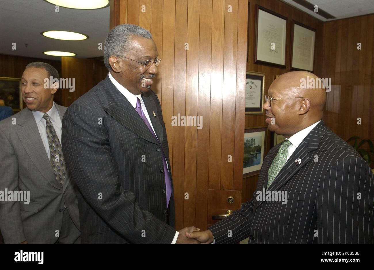 Secretary Alphonso Jackson with Bishop Adam J. Richardson, Jr., John ...