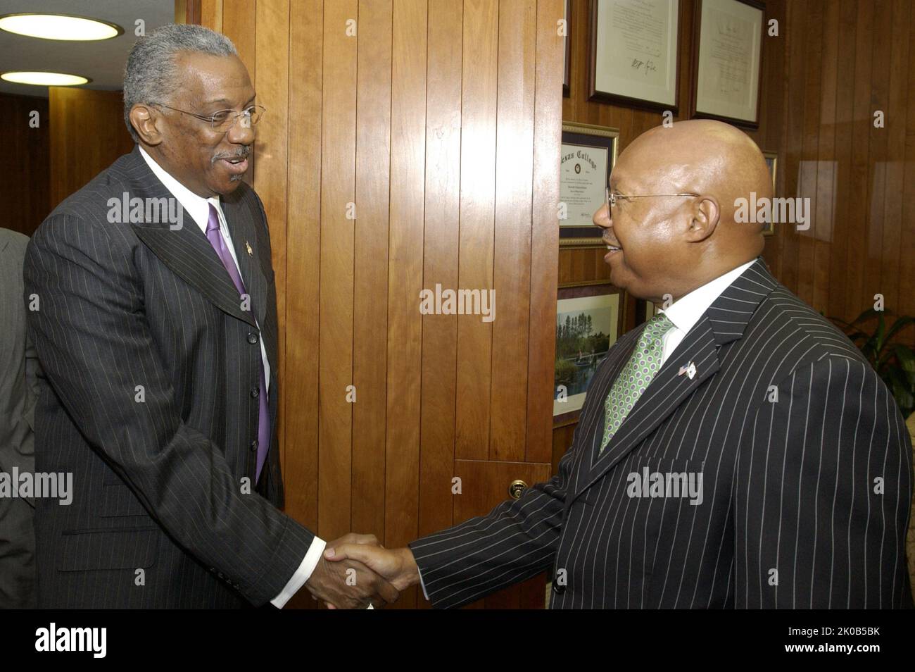 Secretary Alphonso Jackson with Bishop Adam J. Richardson, Jr., John ...