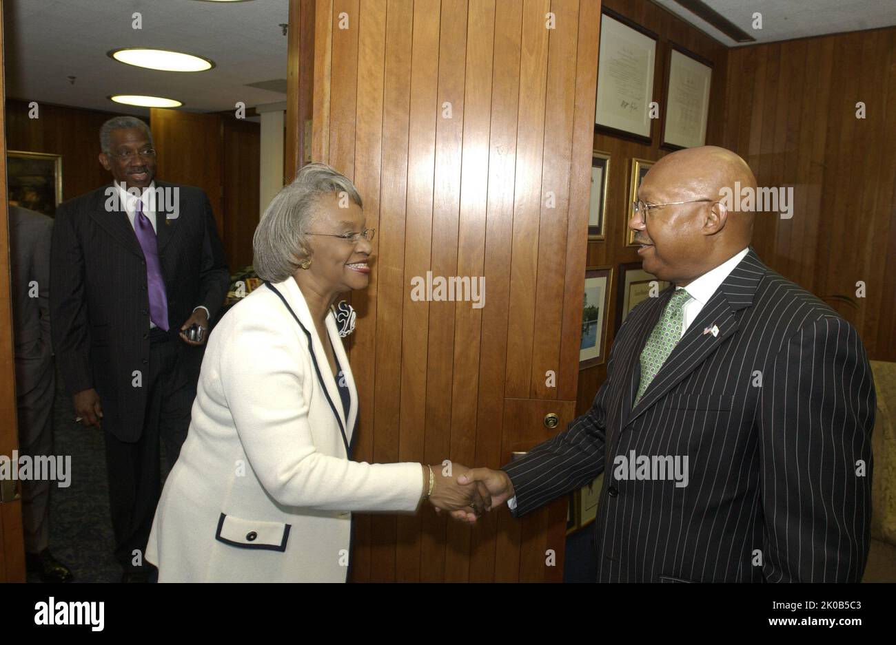 Secretary Alphonso Jackson with Bishop Adam J. Richardson, Jr., John ...