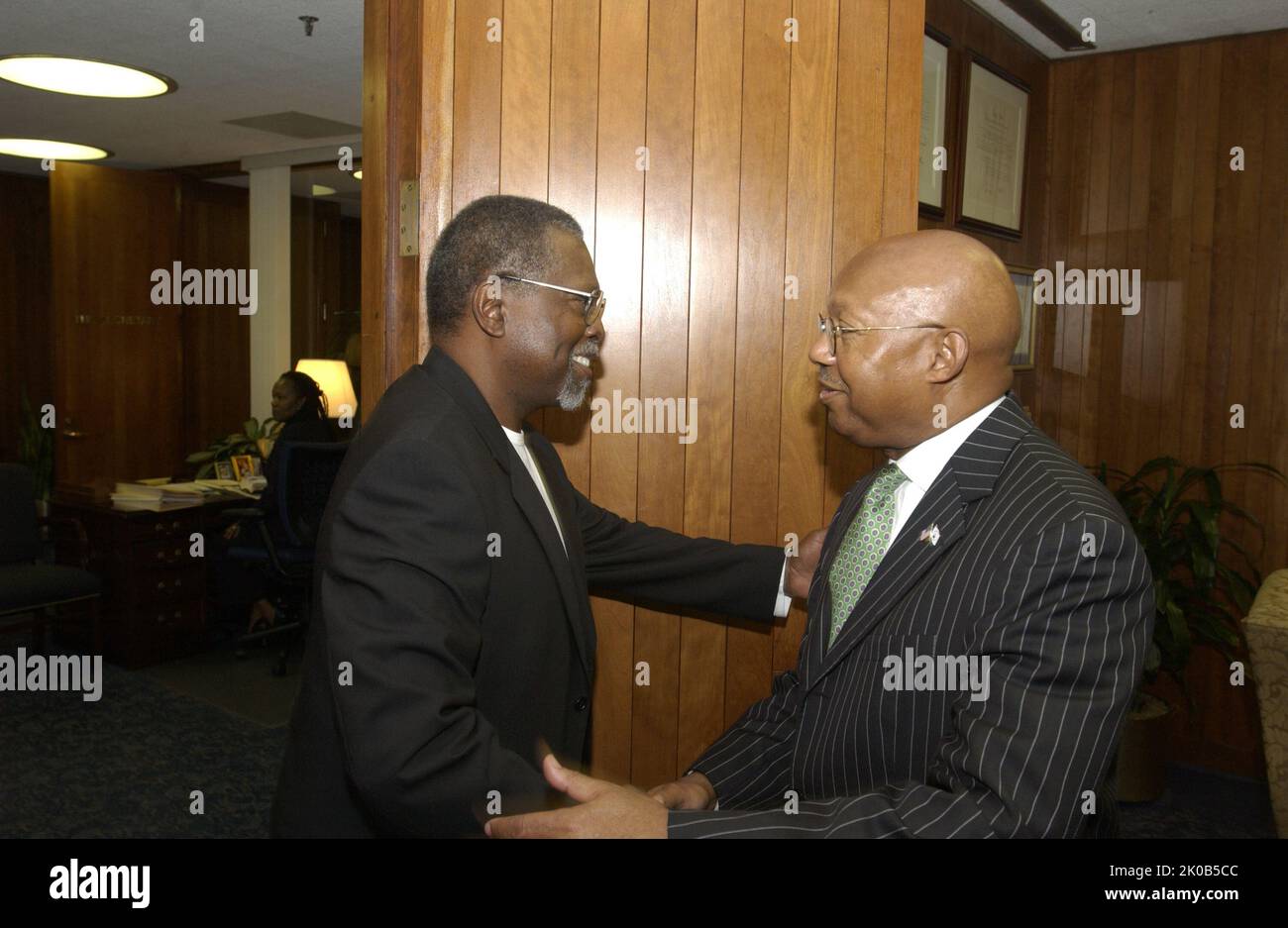 Secretary Alphonso Jackson with Bishop Adam J. Richardson, Jr., John ...