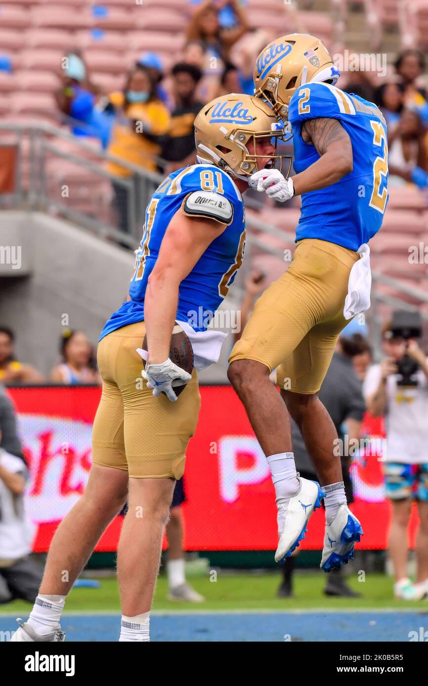 Pasadena, CA. 10th Sep, 2022. UCLA Bruins tight end Hudson Habermehl ...