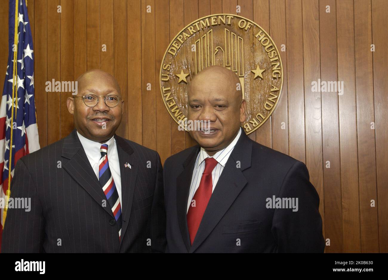 Secretary Alphonso Jackson with Madagascar Ambassador Rajaonarivony ...