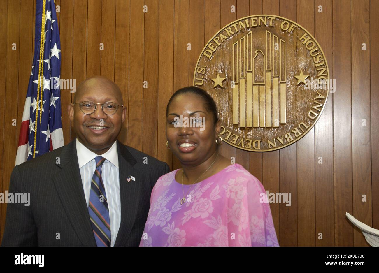 Secretary Alphonso Jackson with Executive Personnel Management Staffers ...