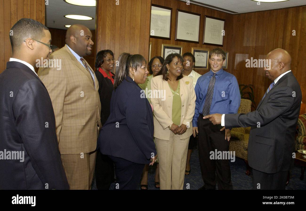 Secretary Alphonso Jackson with Executive Personnel Management Staffers ...