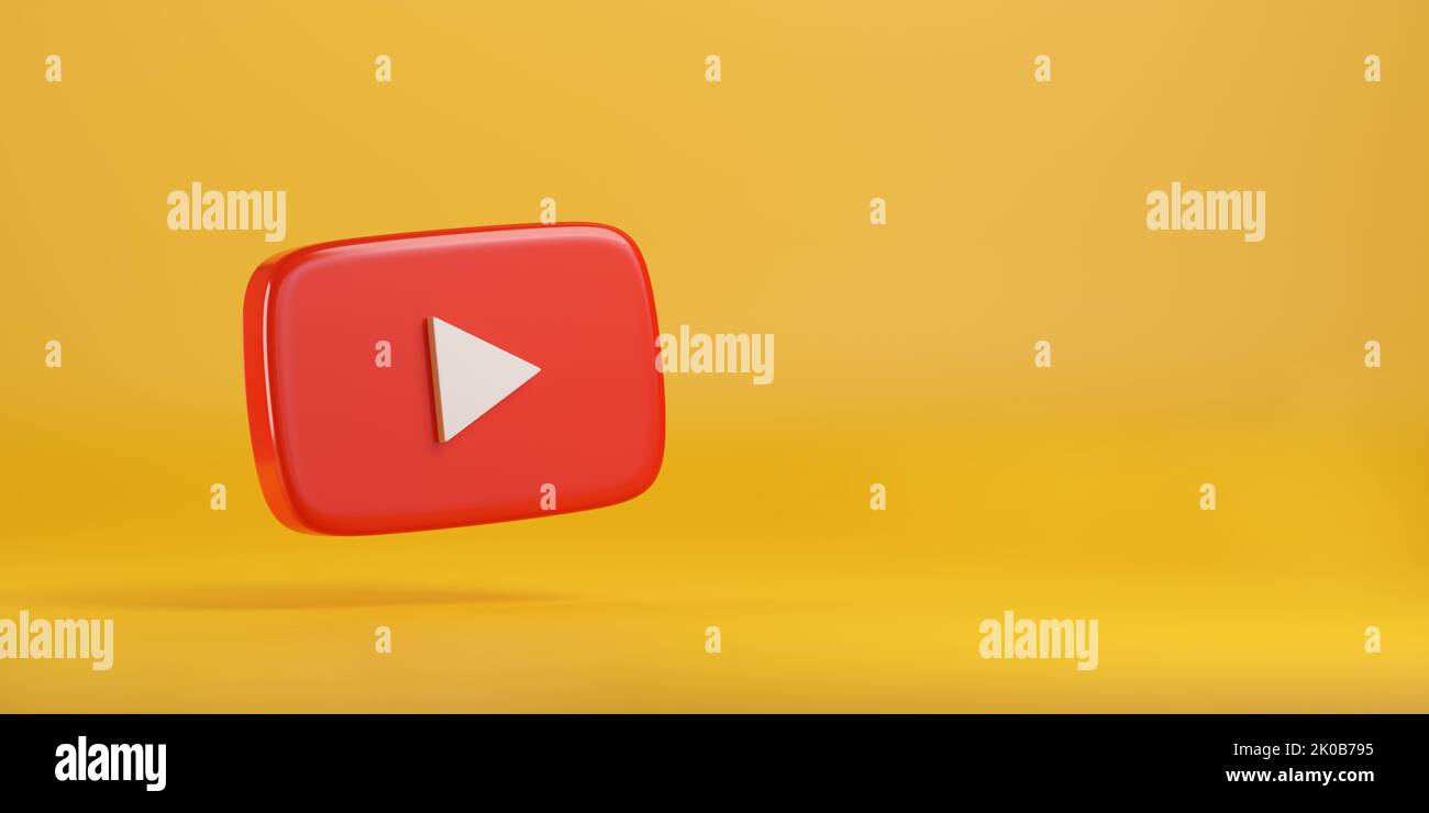 Youtube logo icon hi-res stock photography and images - Alamy