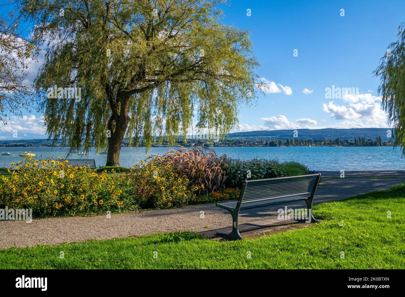 Vacation on the beautiful Lake Constance Allensbach Stock Photo - Alamy