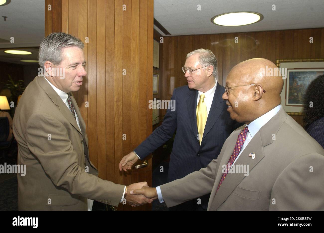Secretary Alphonso Jackson with Los Angeles County Mayor Michael ...