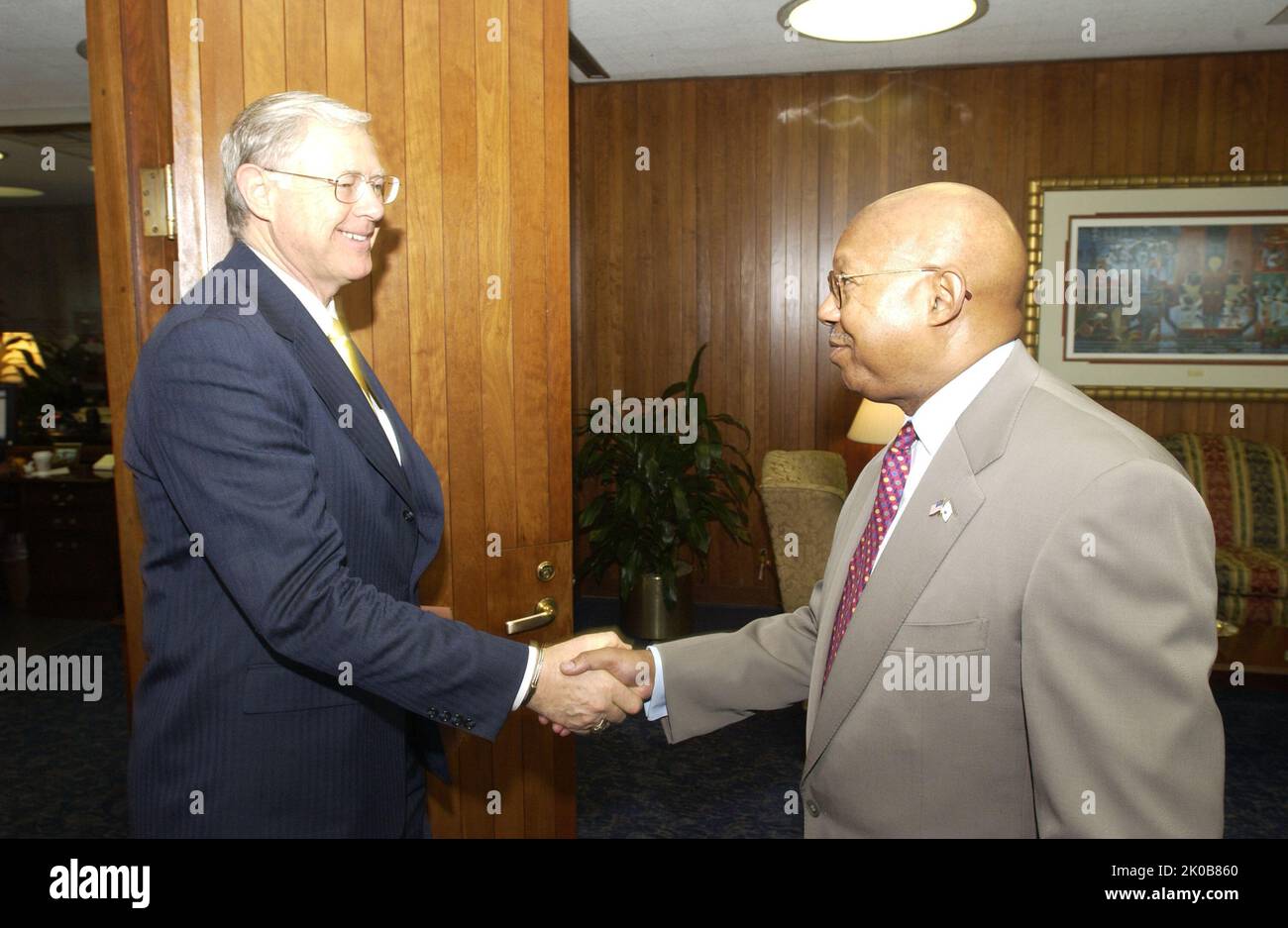 Secretary Alphonso Jackson with Los Angeles County Mayor Michael ...