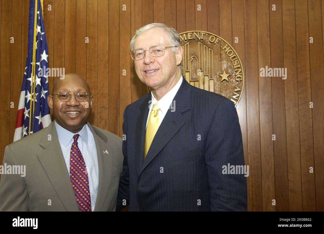 Secretary Alphonso Jackson with Los Angeles County Mayor Michael ...