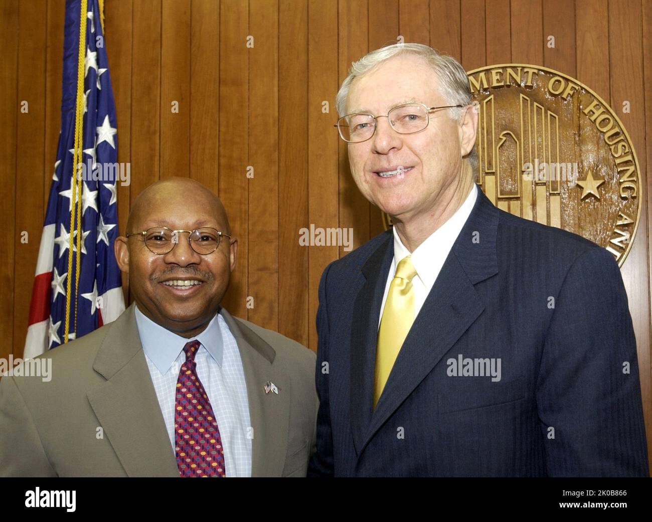 Secretary Alphonso Jackson with Los Angeles County Mayor Michael ...