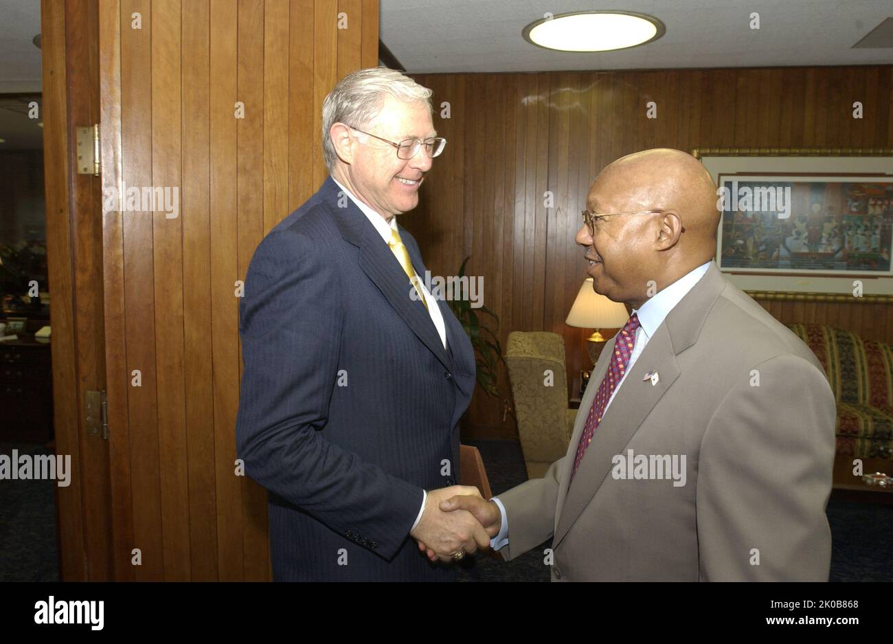 Secretary Alphonso Jackson with Los Angeles County Mayor Michael ...