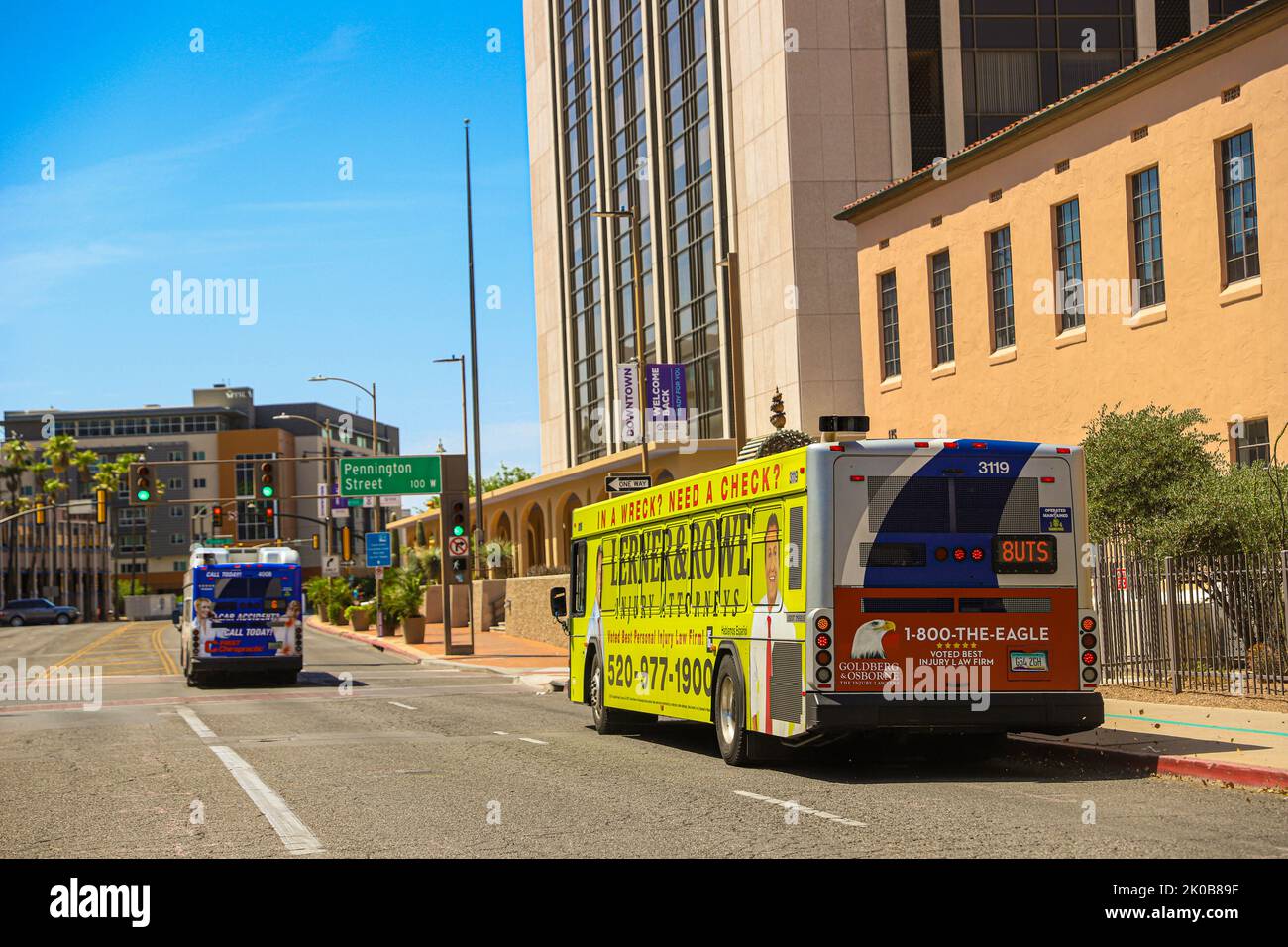 bus , Urban transport, city truck, Downtown Tucson, Arizona, United ...