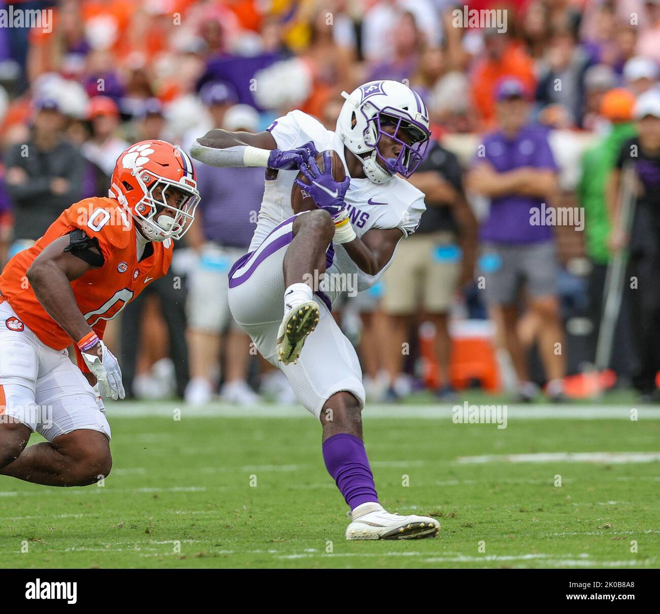 September 10, 2022: Furman RB Dominic Roberto #8 catches a pass in the ...