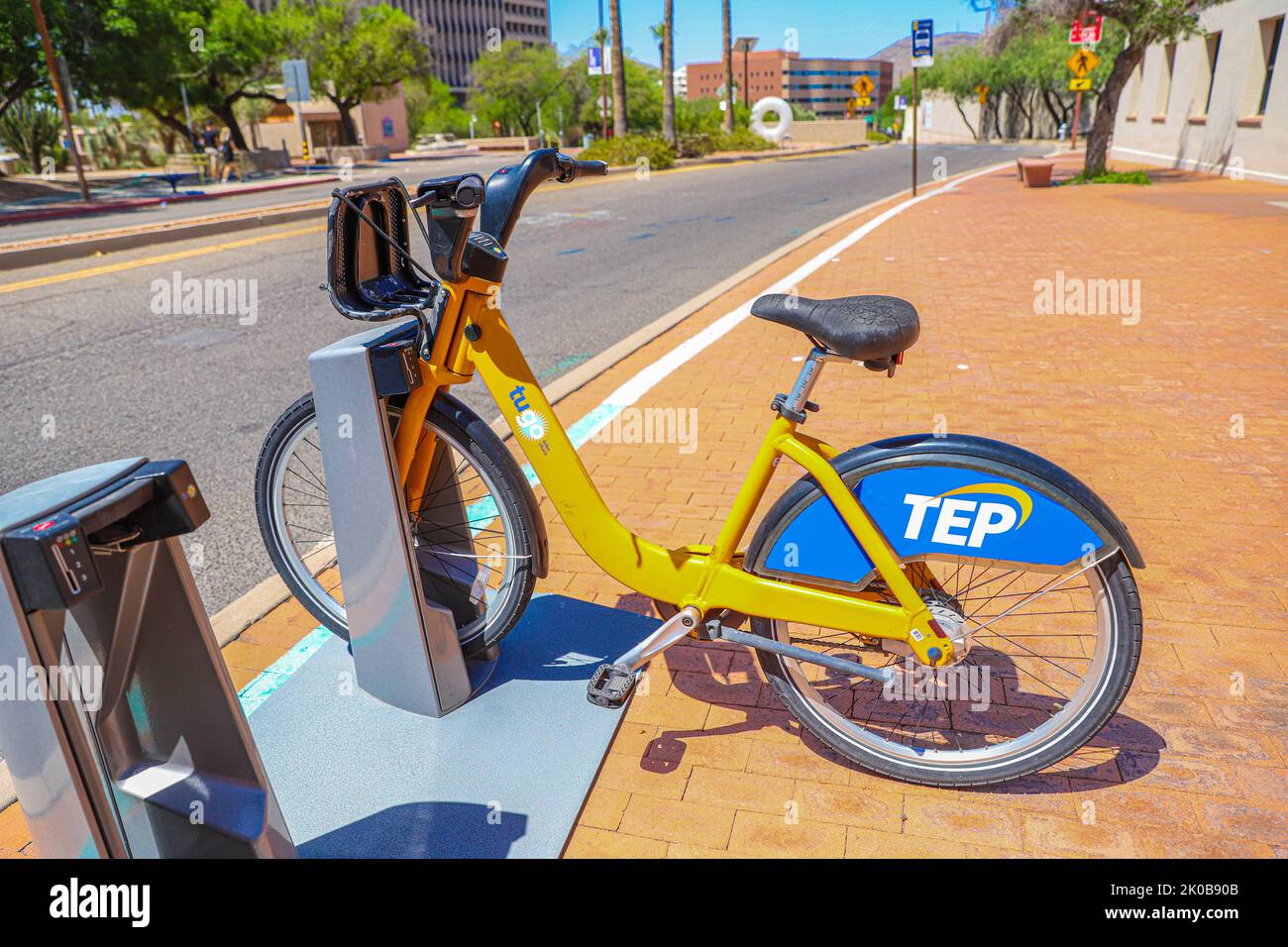 Yelow color bike Ecobici, electric skate, electric bicycle, renewable energies, ecology, means ...