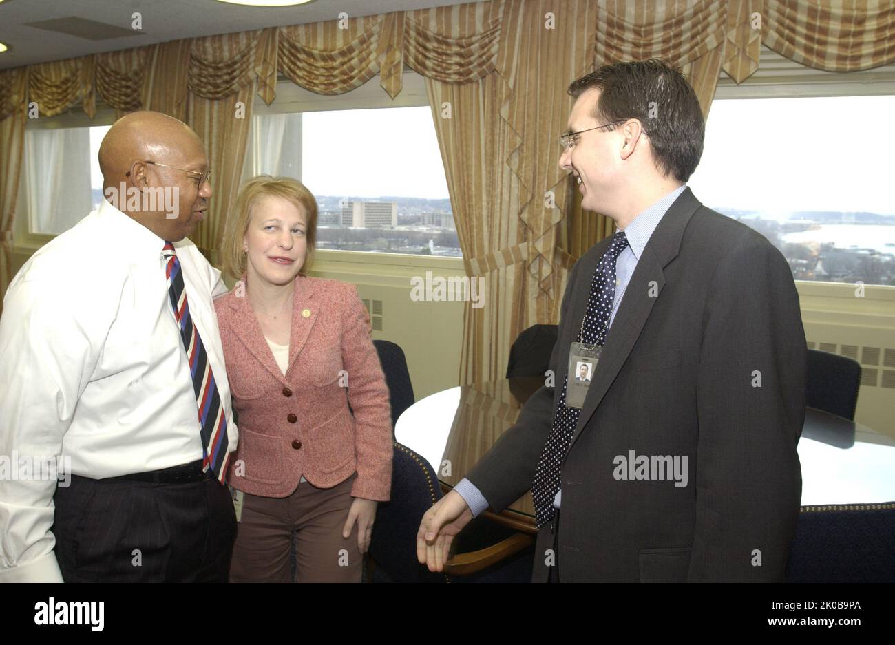 Secretary Alphonso Jackson with Luke Franz and Webber Barton ...