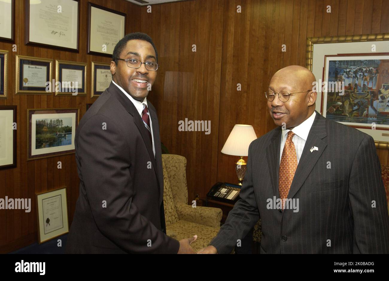 Secretary Alphonso Jackson with Mark Grider - Secretary Alphonso ...