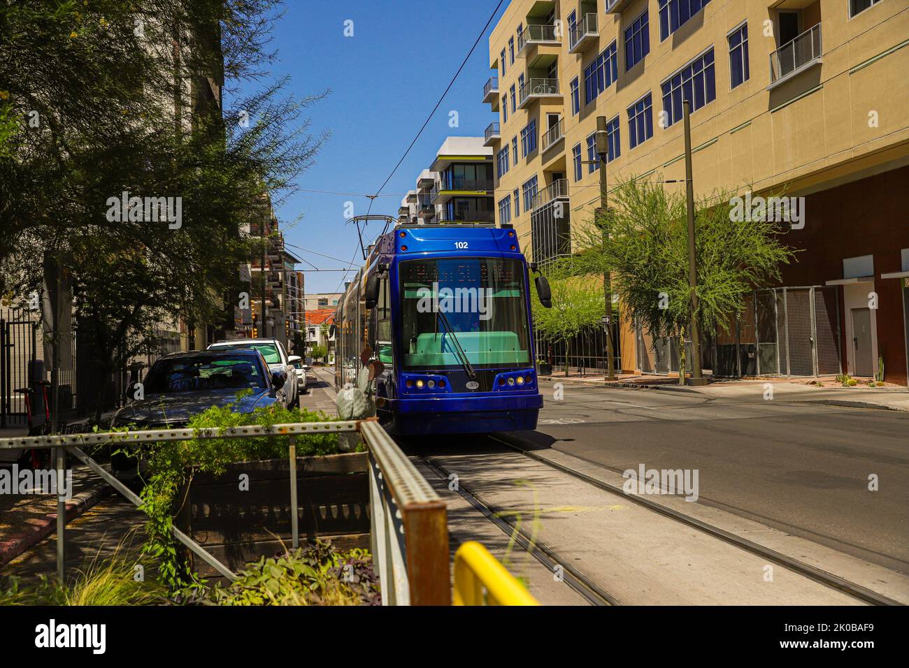 Metro Med transportation, Downtown Tucson, Arizona, United States. City ...