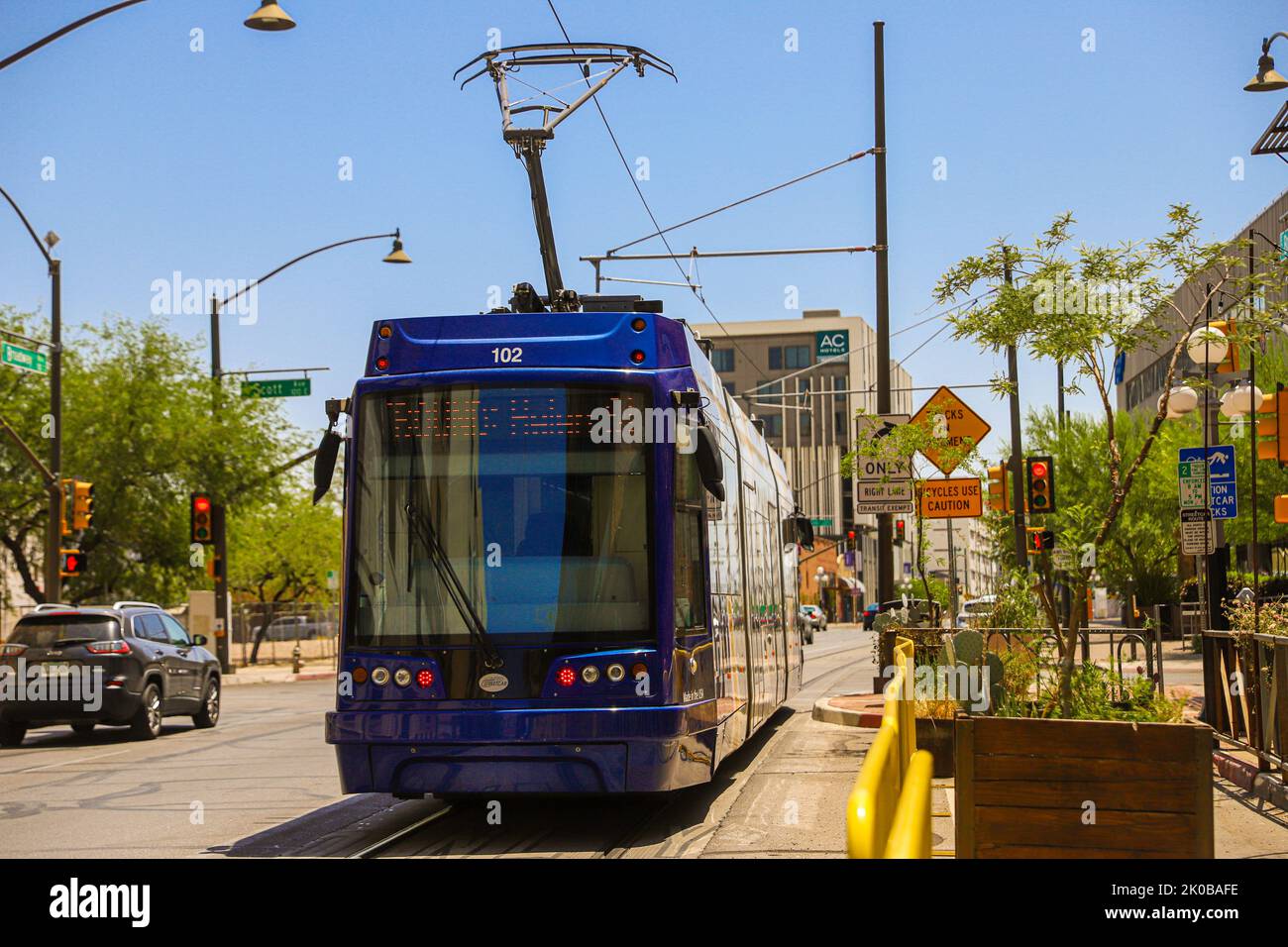 Metro Med transportation, Downtown Tucson, Arizona, United States. City ...