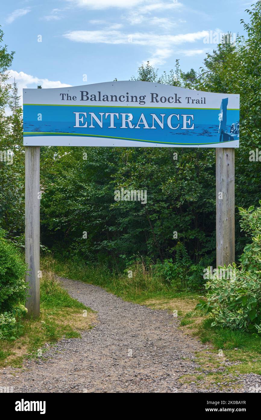 Balancing Rock Trail located near Tiverton Nova Scotia is a 1.7 ...