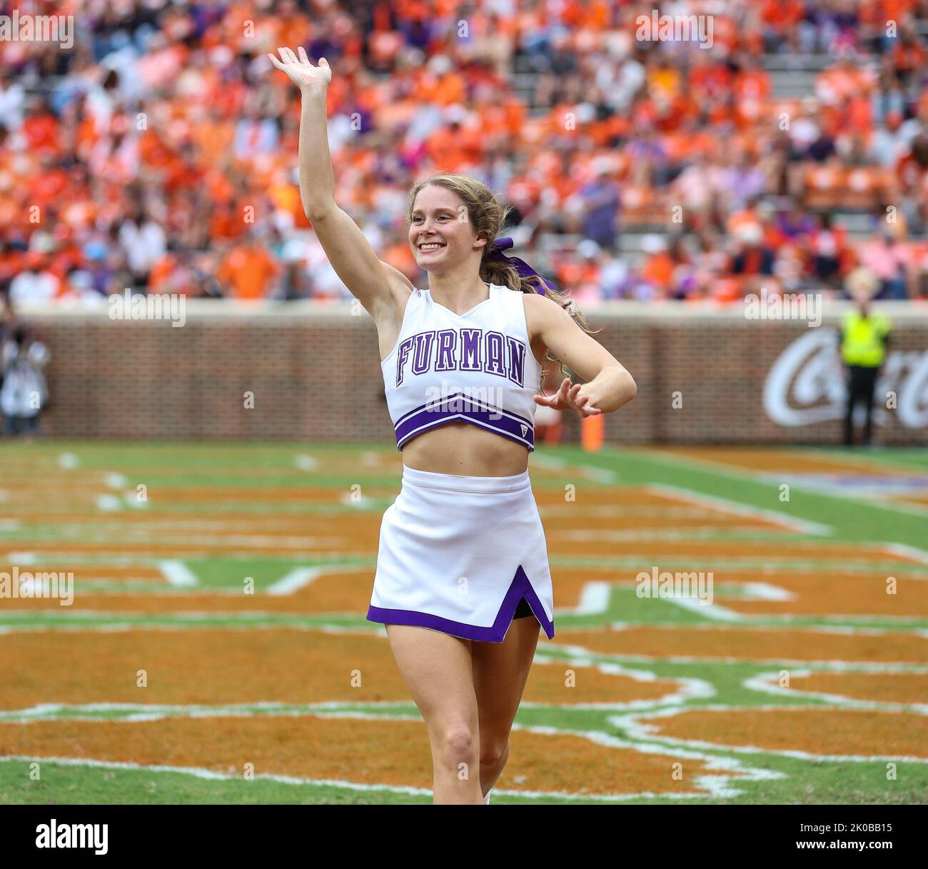 Furman cheerleader hi-res stock photography and images - Alamy