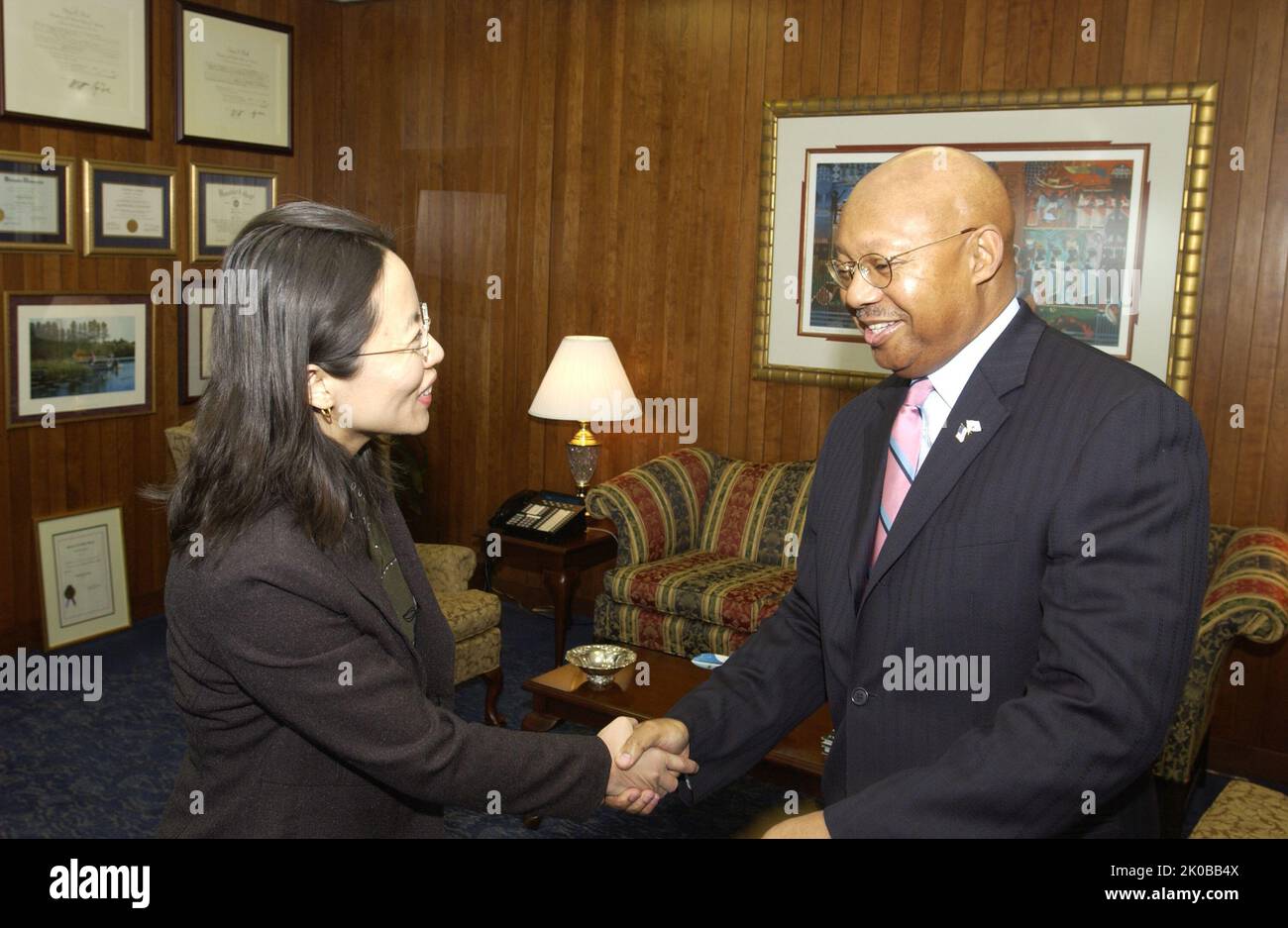 Secretary Alphonso Jackson with Ann Wang - Secretary Alphonso Jackson ...