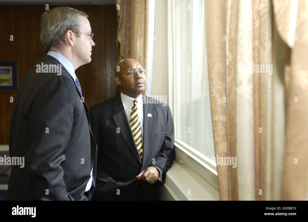 Secretary Alphonso Jackson with Dan Bartlett - Secretary Alphonso ...