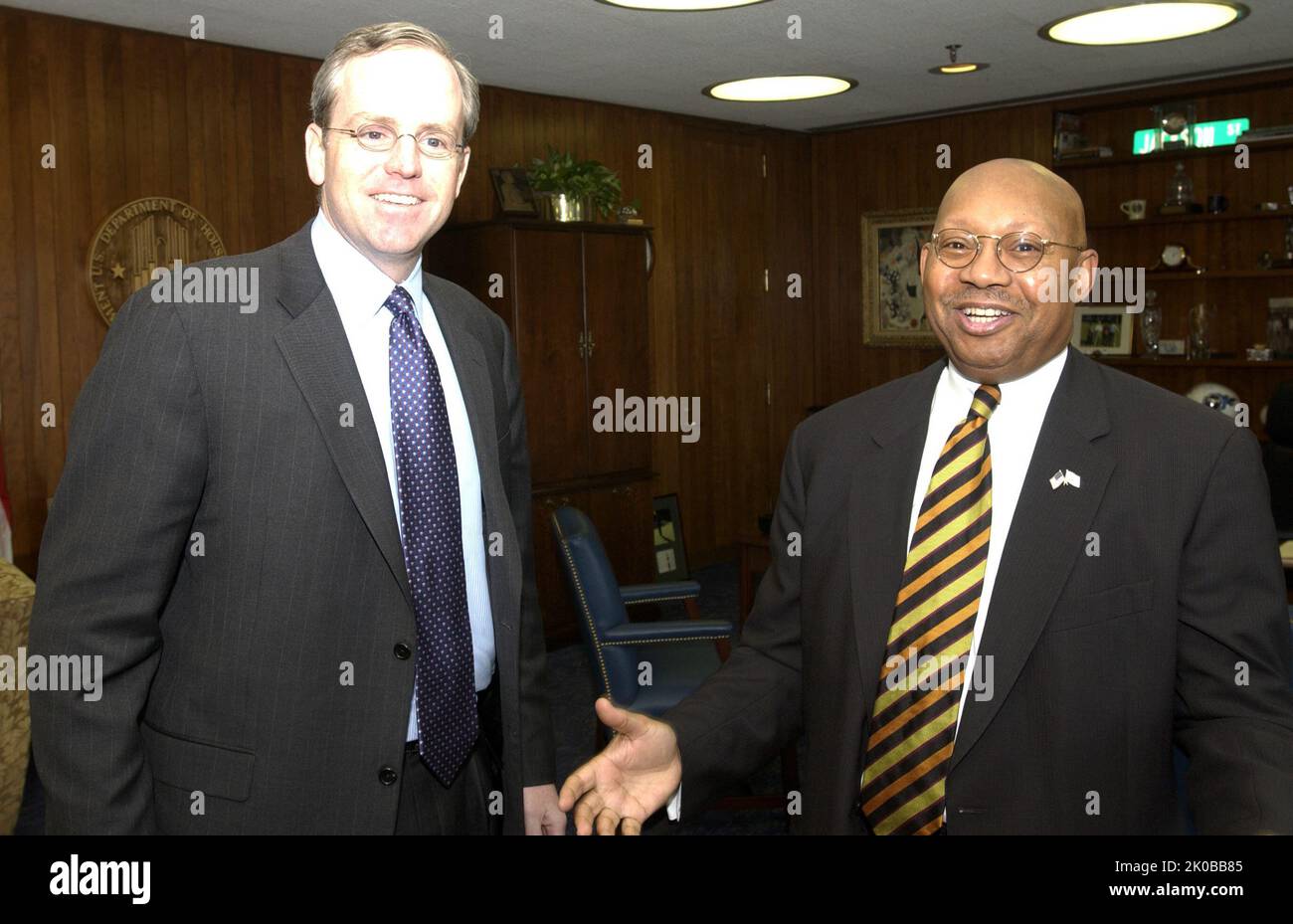 Secretary Alphonso Jackson with Dan Bartlett - Secretary Alphonso ...