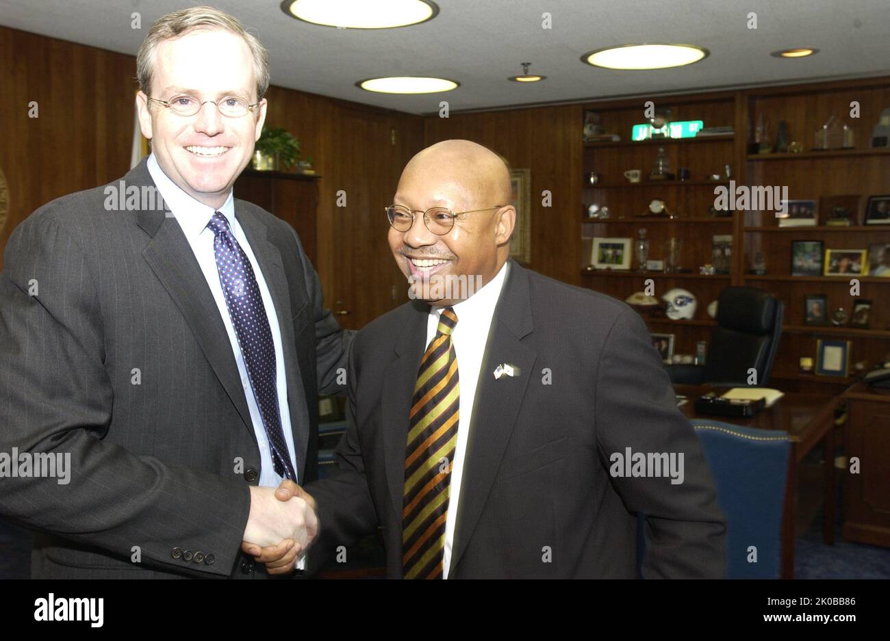 Secretary Alphonso Jackson with Dan Bartlett - Secretary Alphonso ...