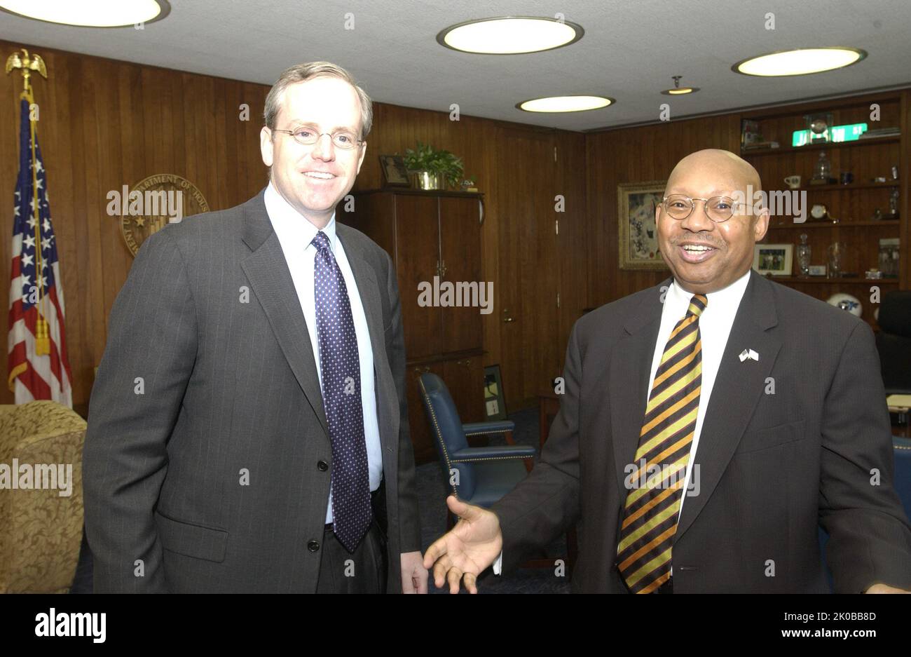 Secretary Alphonso Jackson with Dan Bartlett - Secretary Alphonso ...