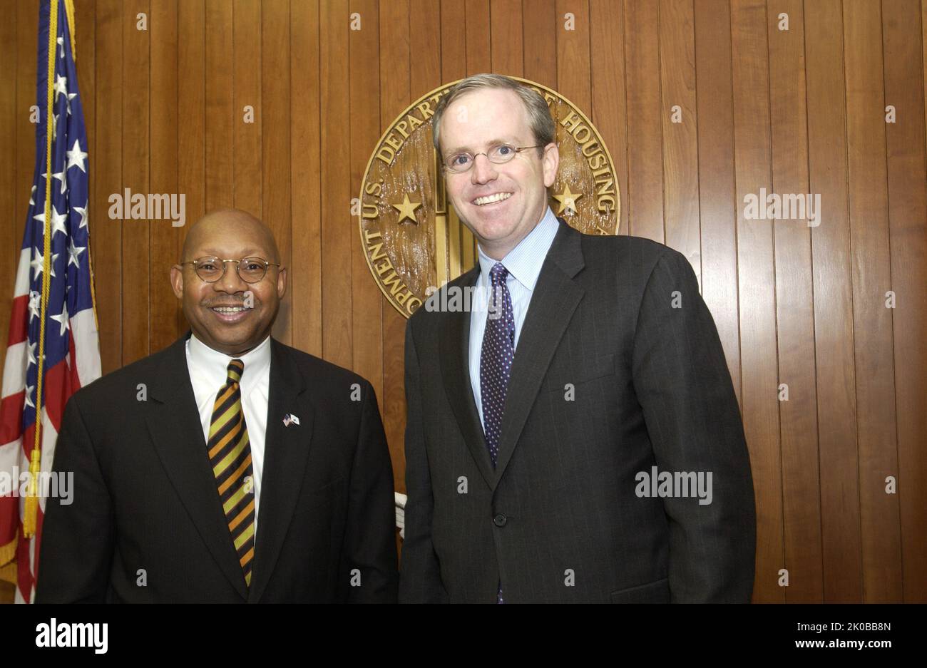 Secretary Alphonso Jackson with Dan Bartlett - Secretary Alphonso ...