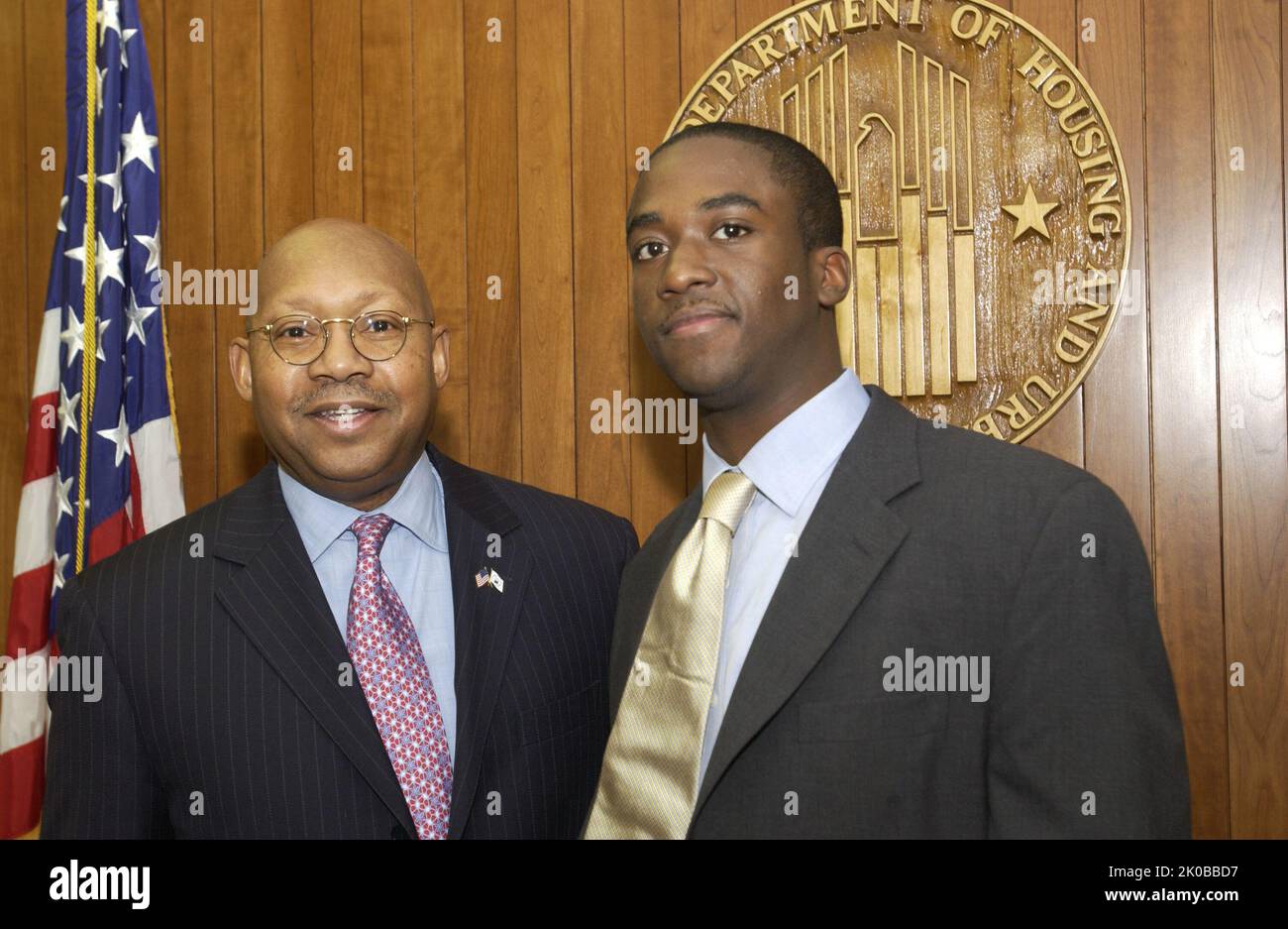 Secretary Alphonso Jackson with Kyle Mosley - Secretary Alphonso ...