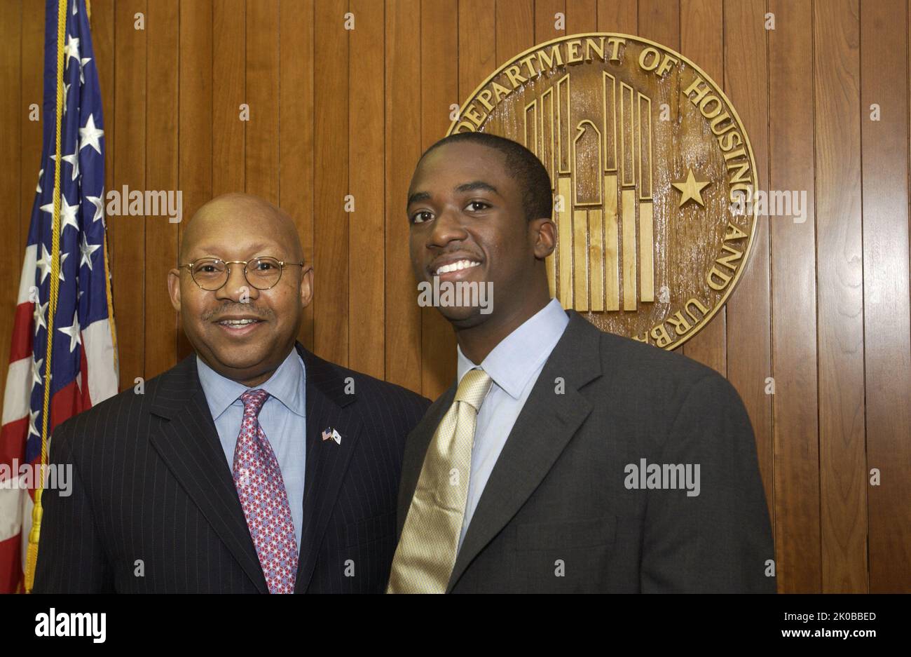 Secretary Alphonso Jackson with Kyle Mosley - Secretary Alphonso ...