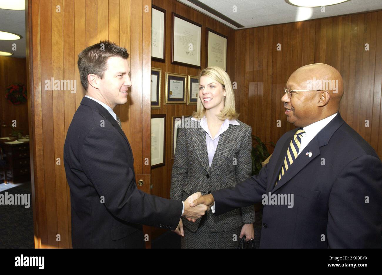 Secretary Alphonso Jackson with Kelly Spearman and Matt Cushman ...