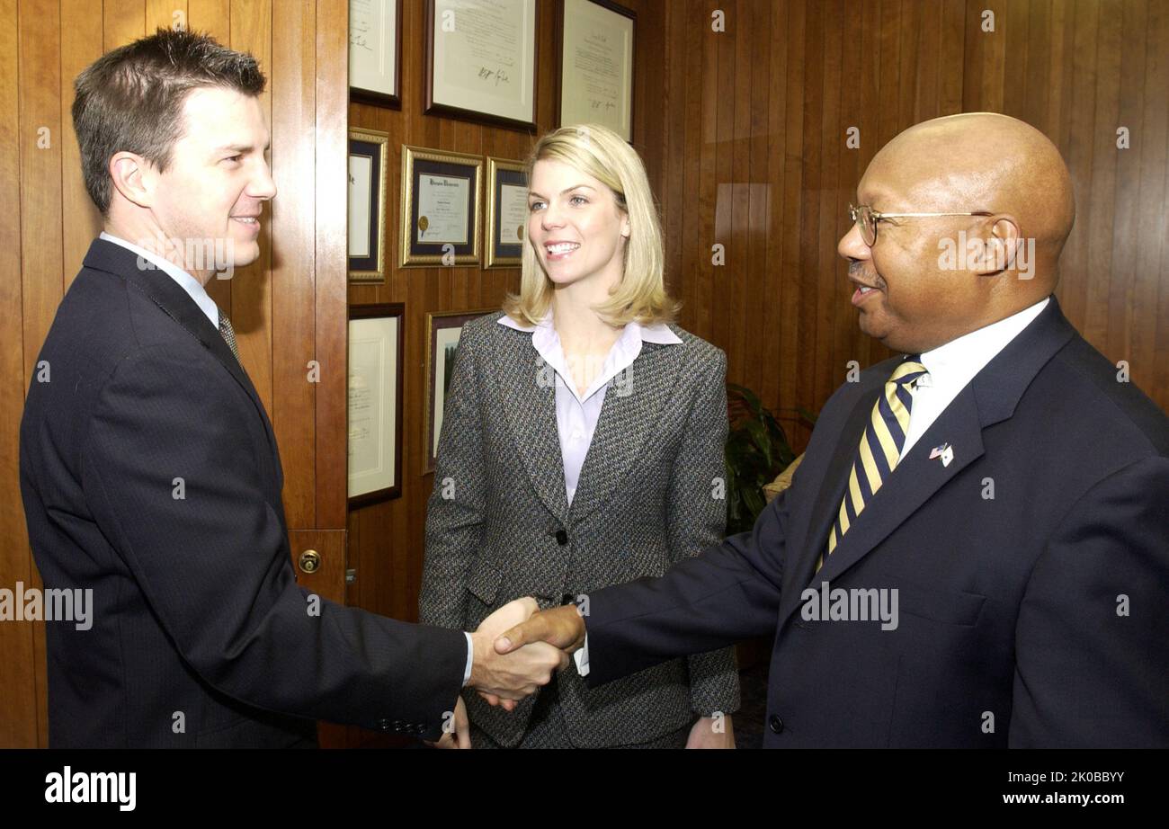 Secretary Alphonso Jackson with Kelly Spearman and Matt Cushman ...